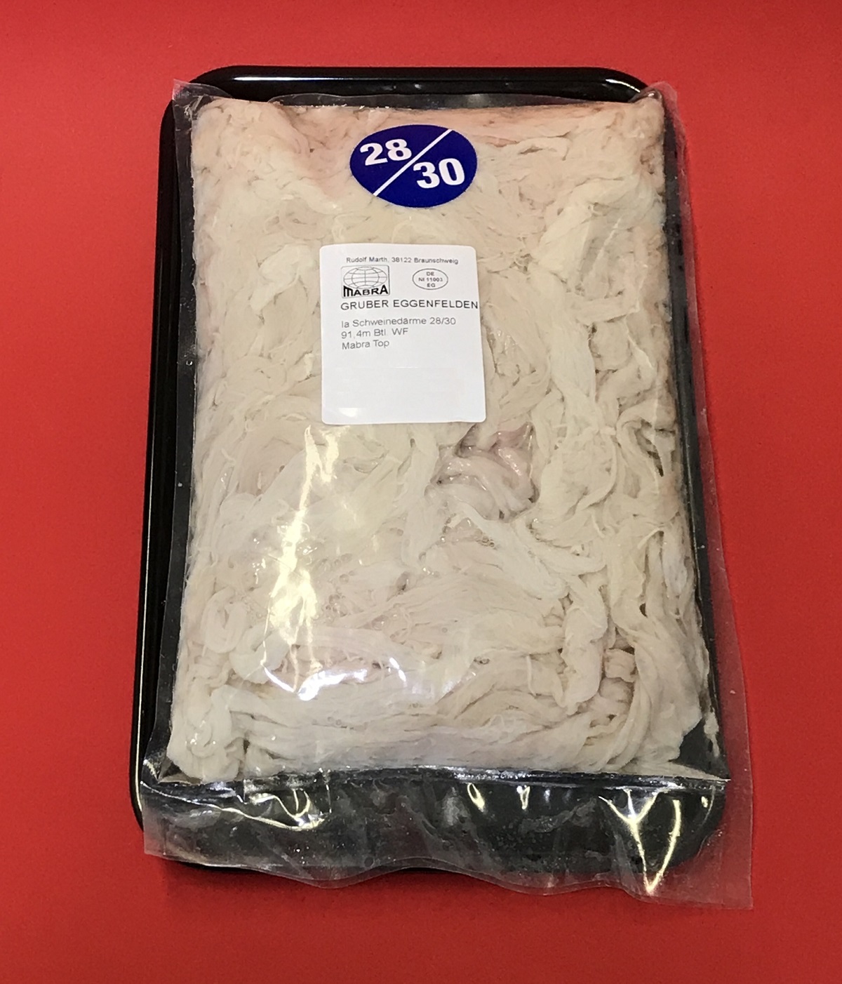 Schweinedarm 28/30 RZ, WF, i. Btl. | Online Shop Metzgereibedarf Gruber ...